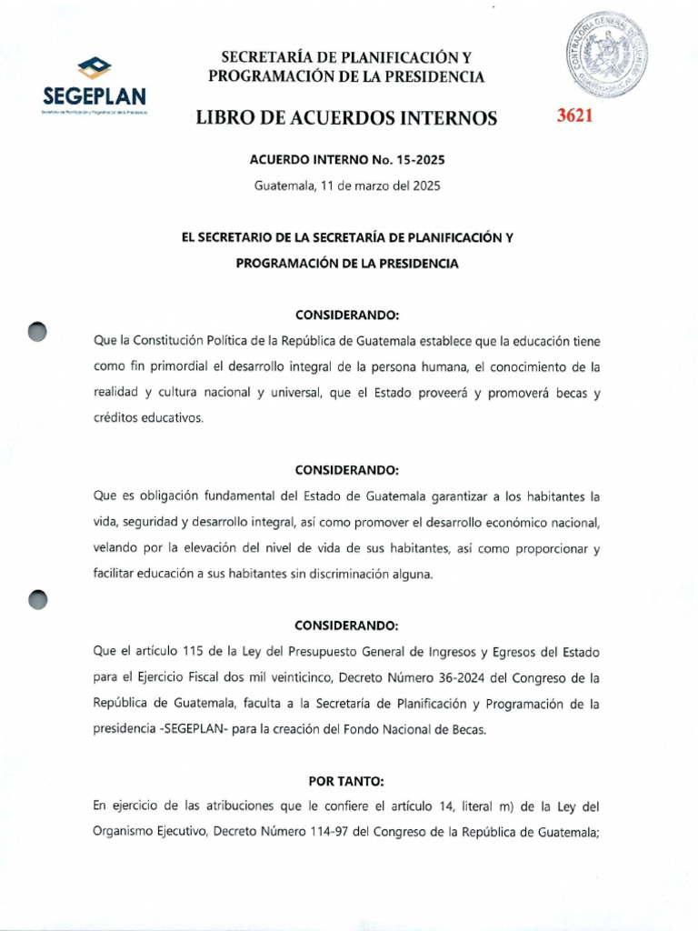 Creacion - Fonabe BECAS | PDF