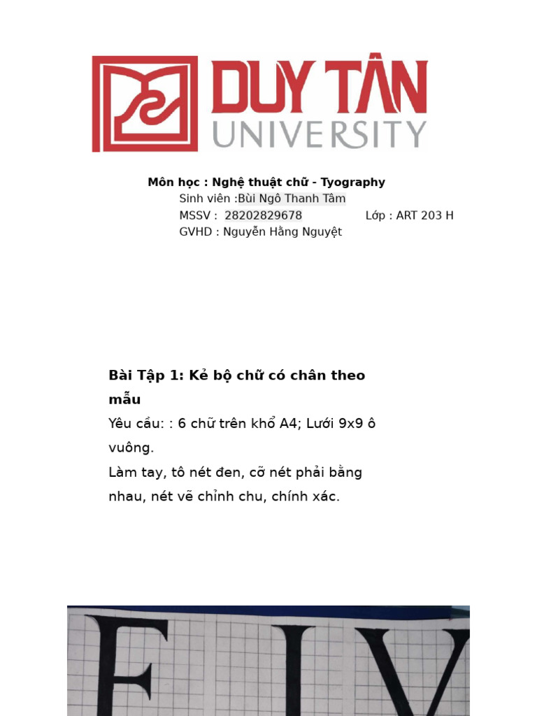 Typo Art 203H1 - Nguyen Van B | PDF