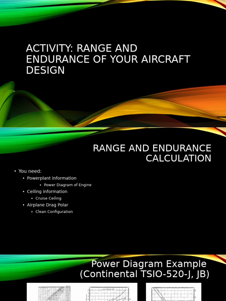 Activity Range and Endurance | PDF | Aerospace Engineering | Aviation