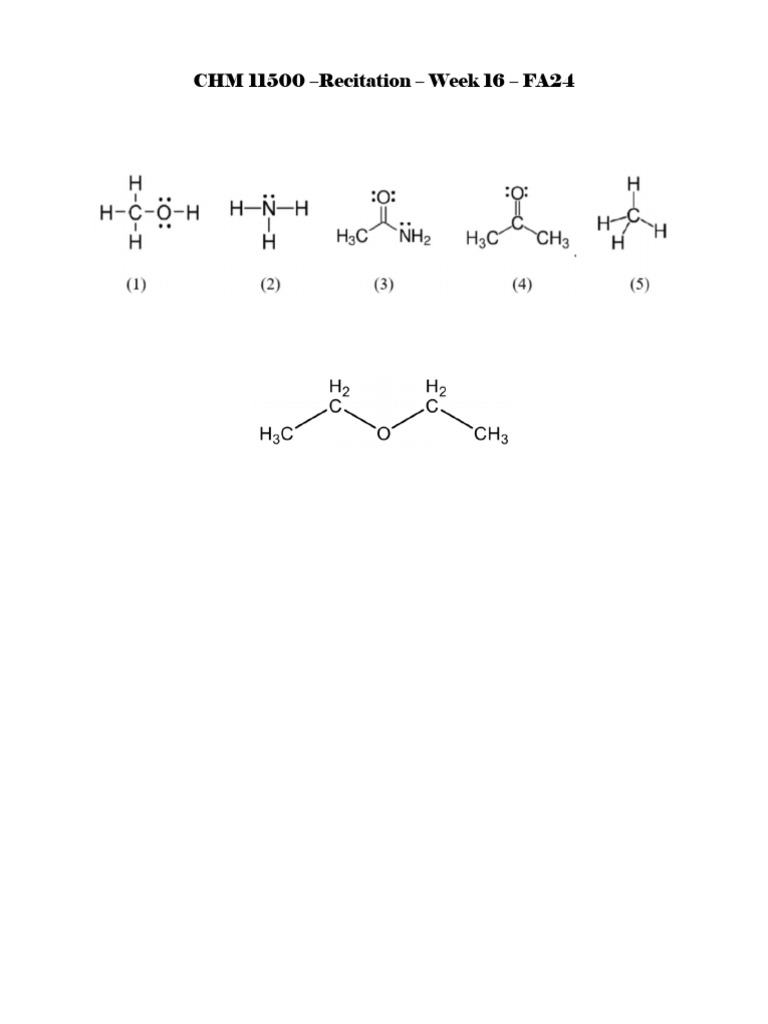 Wk 16 Rec worksheet 11500 FA24_IMF | PDF | Intermolecular Force ...