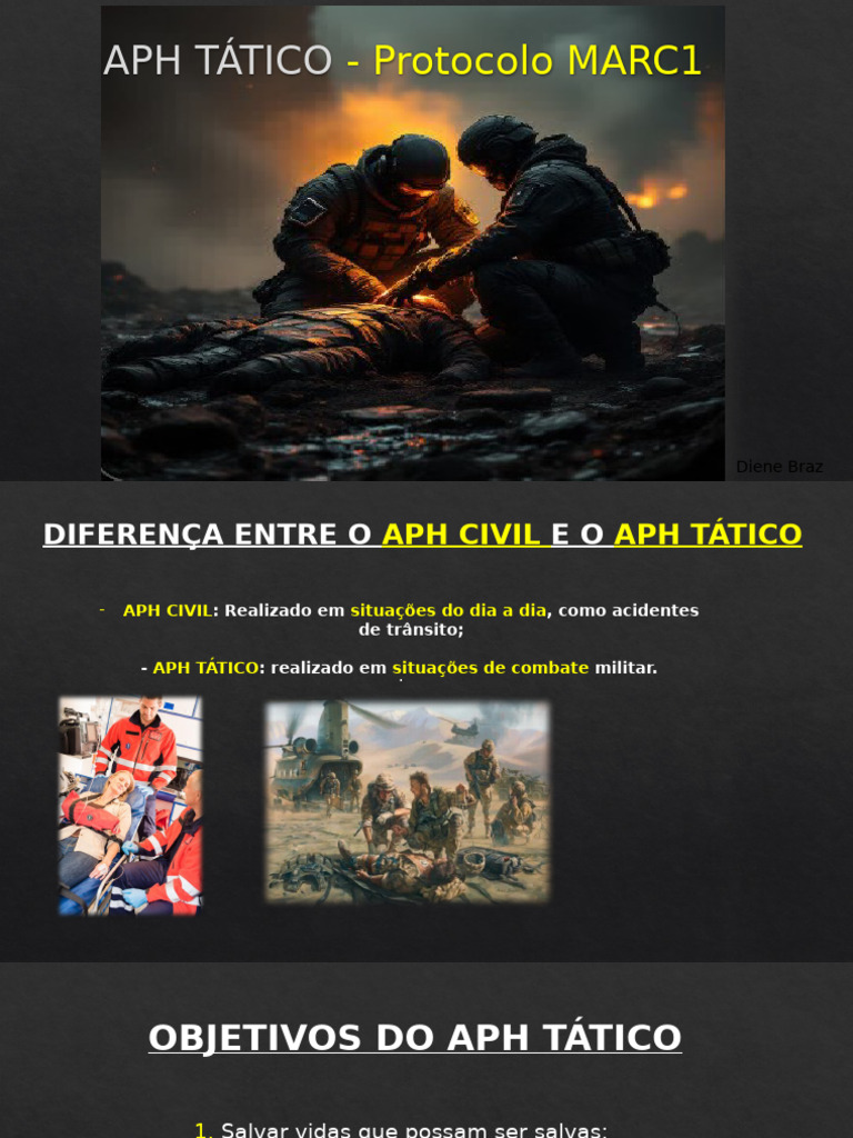 Atendimento Pré-Hospitalar - Aph Tático Marc1 Resumo | PDF | Enfermagem | Especialidades médicas