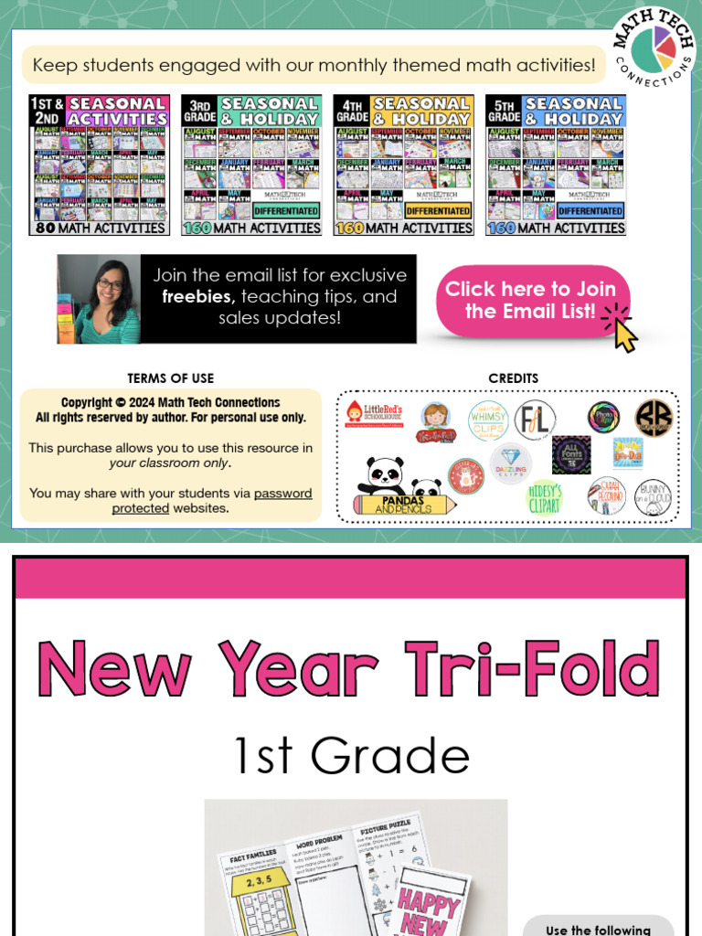 Engaging Monthly Math Activities | PDF | Printer (Computing)
