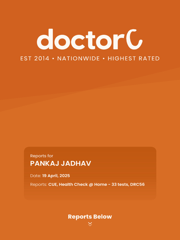 Pankaj Jadhav Report 19 Apr 2025 | PDF | Alanine Transaminase | Glycated Hemoglobin