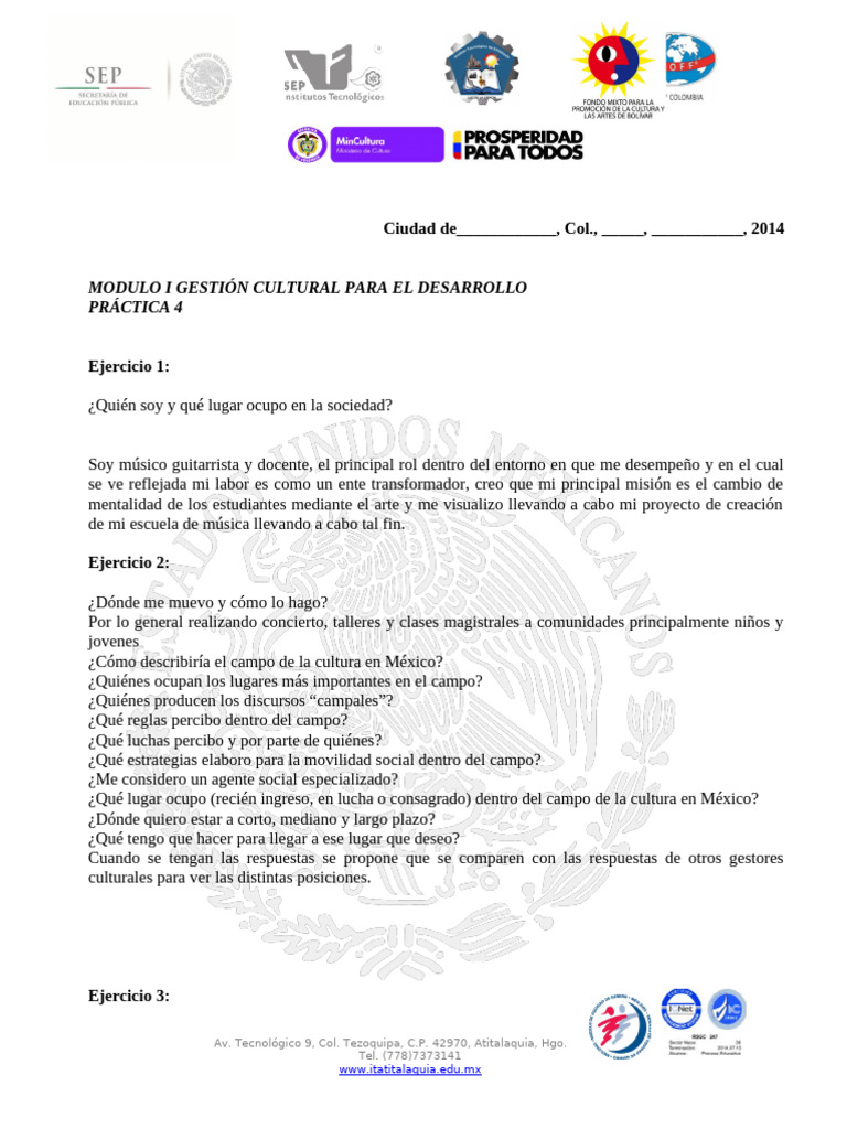 Tarea Modulo I | PDF | Comunidad