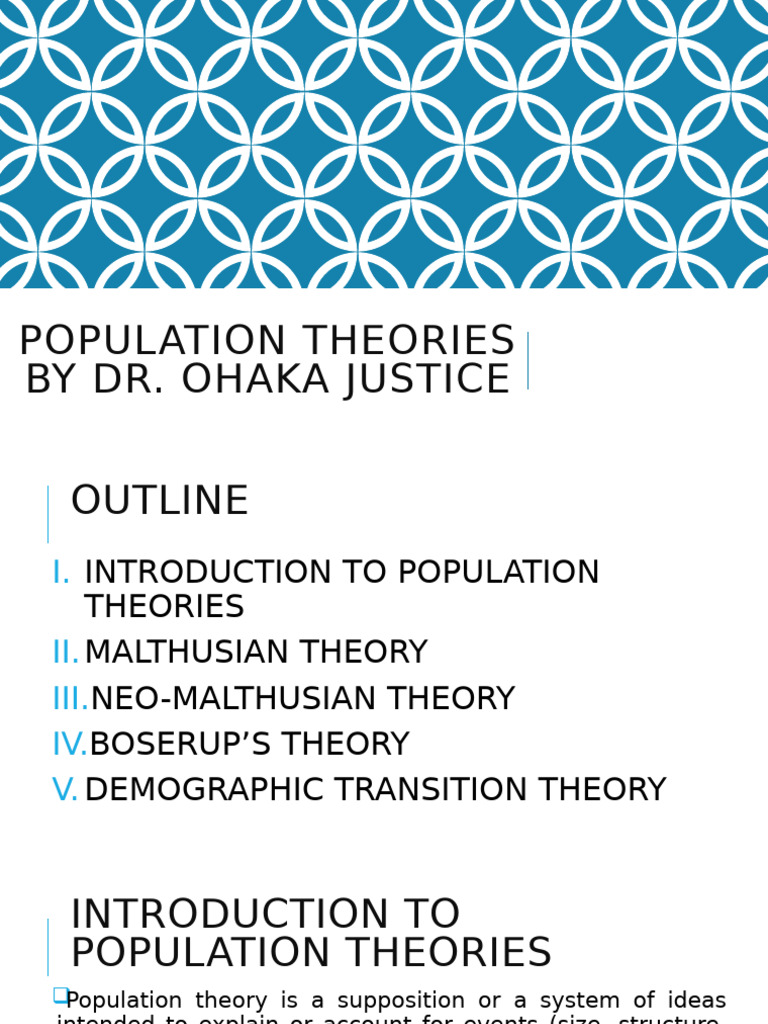 Overview of Key Population Theories | PDF | Economies | Environmental ...