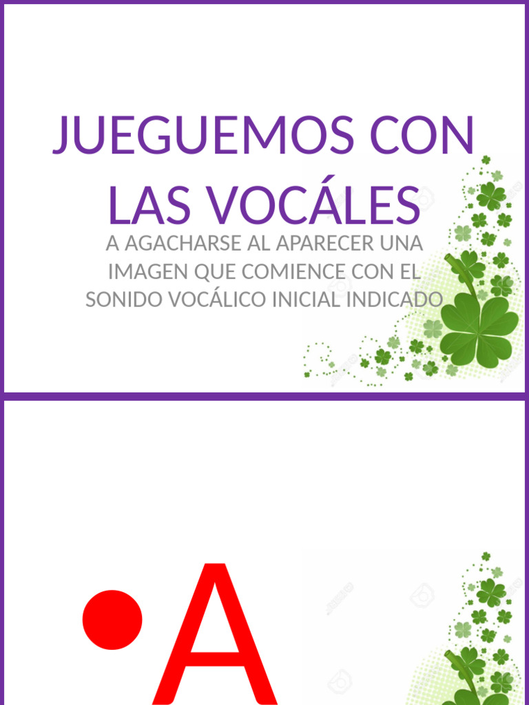 Conciencia Fonemica Sonido Vocalico Inicial | PDF