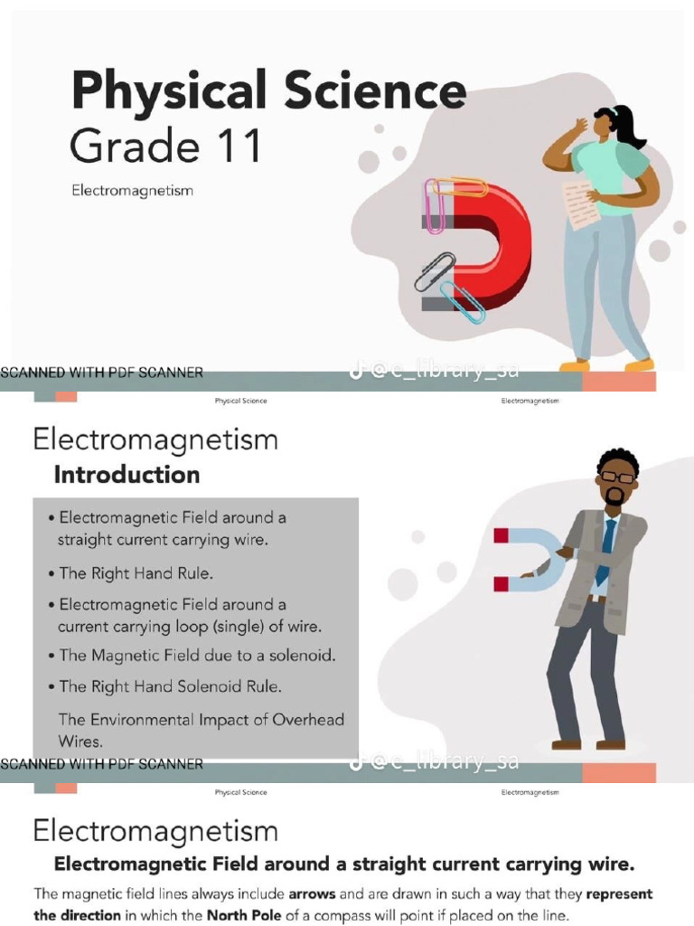 Grade 11 Electromagnetism (Notes by Juster) | PDF