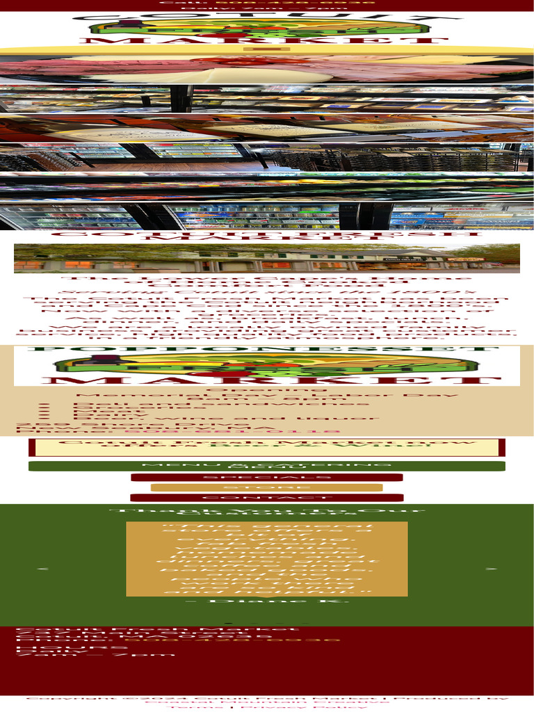 Cotuit Fresh Market | PDF