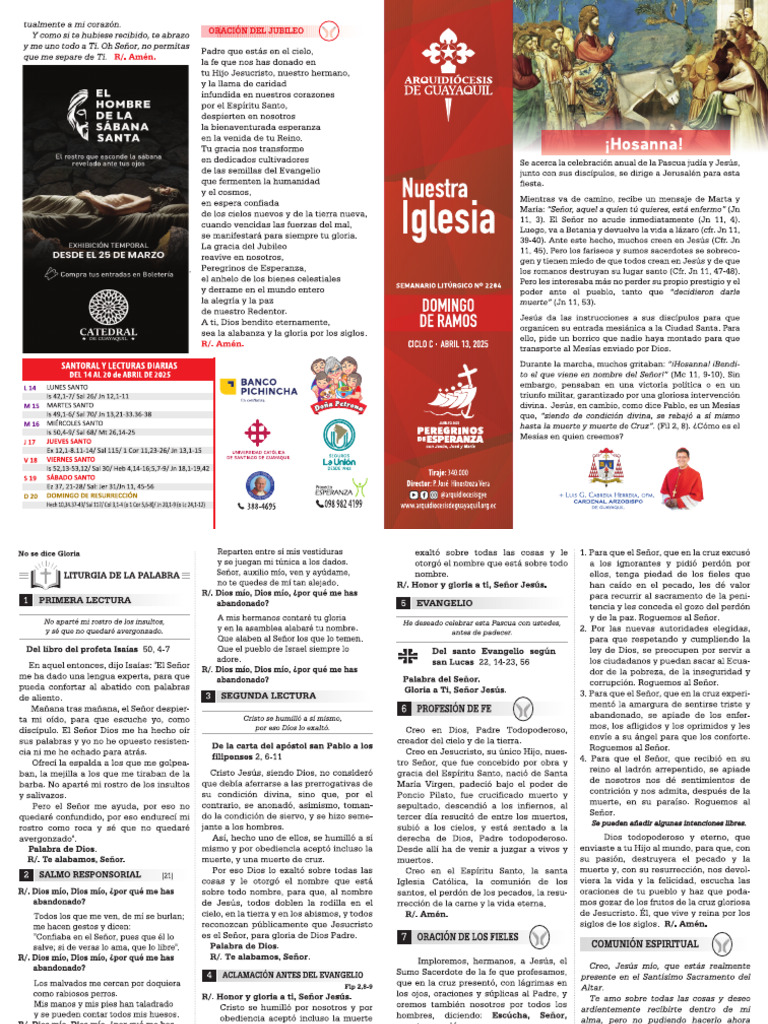 Hdg 2284 13 de Abril Domingo de Ramos 2025 Cicloc | PDF