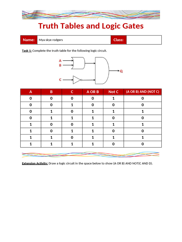 Logic Gates Homework | PDF