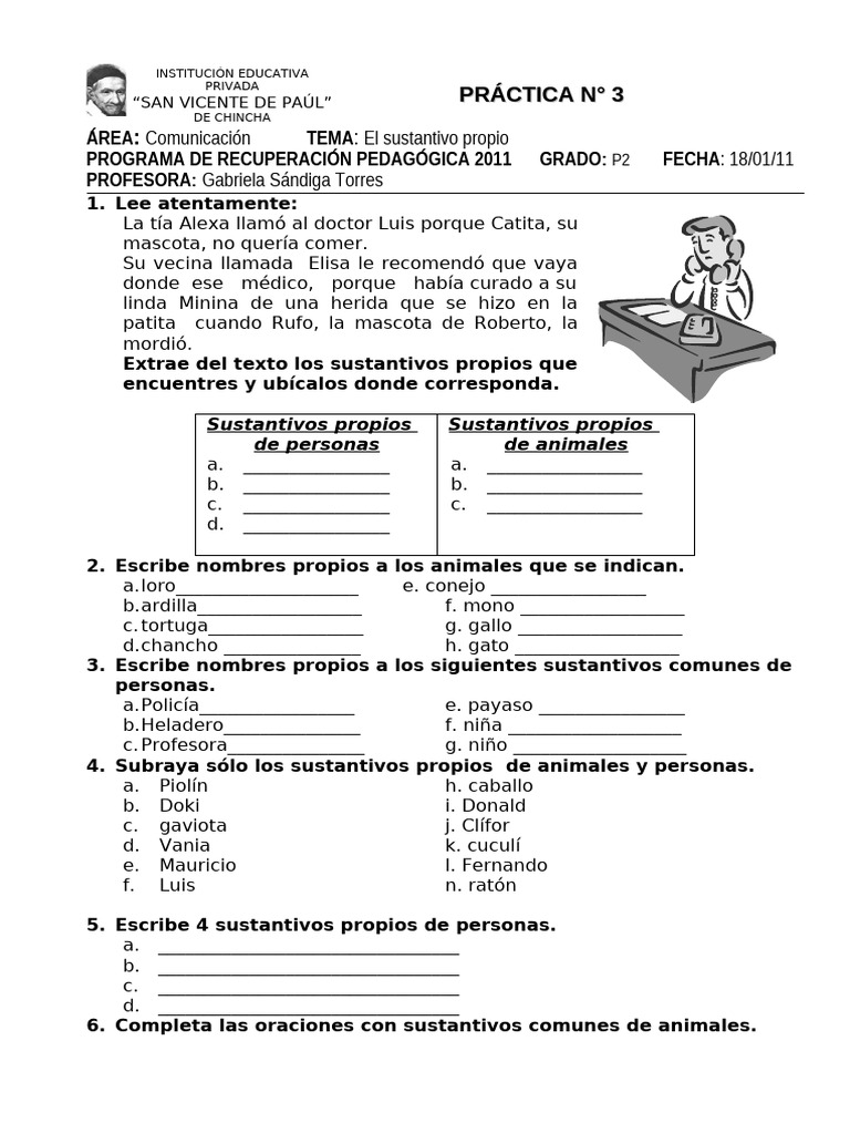 3 SUSTANTIVO PROPIO | PDF