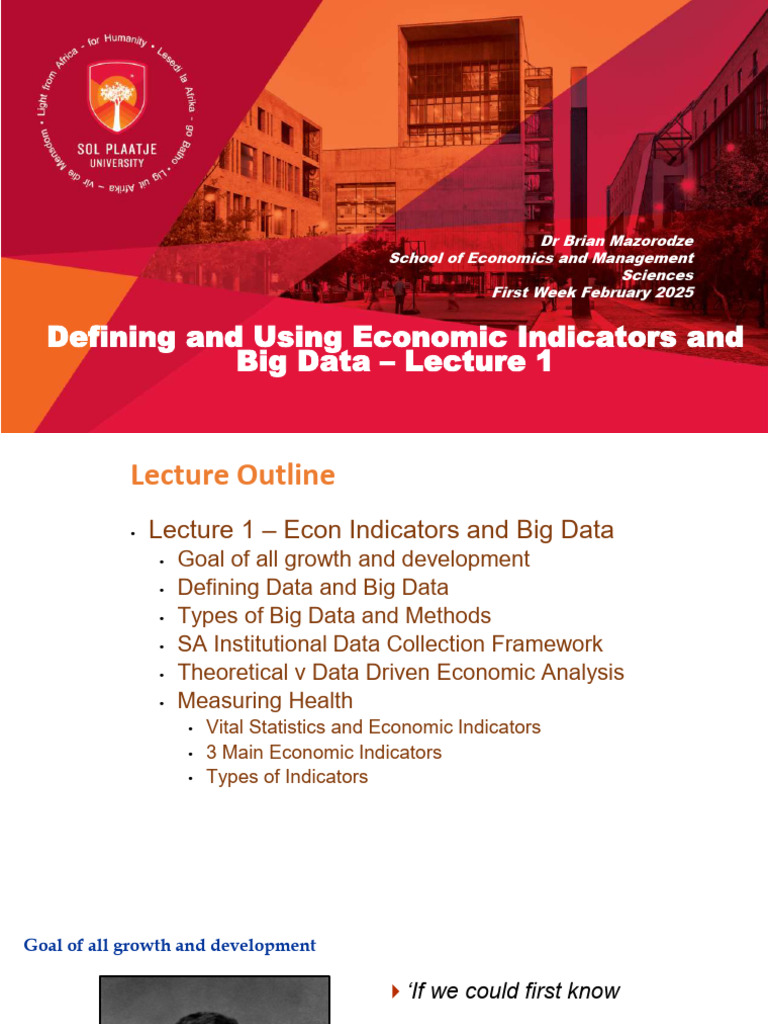 Economic Indicators and Big Data Insights | PDF | Cost Of Living ...
