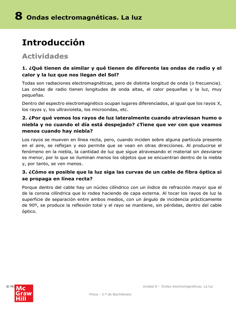 Longitudes de onda de la luz visible | PDF | Color | Ligero