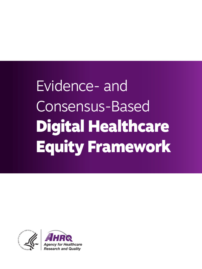 Health Equity Framework AHRQ Publication 2024 | PDF | Health Equity ...