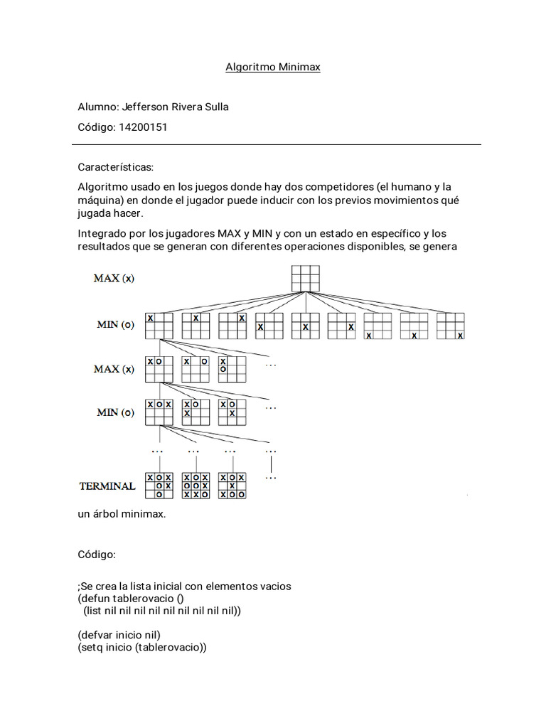 Algoritmo Minimax(1) (1) | PDF