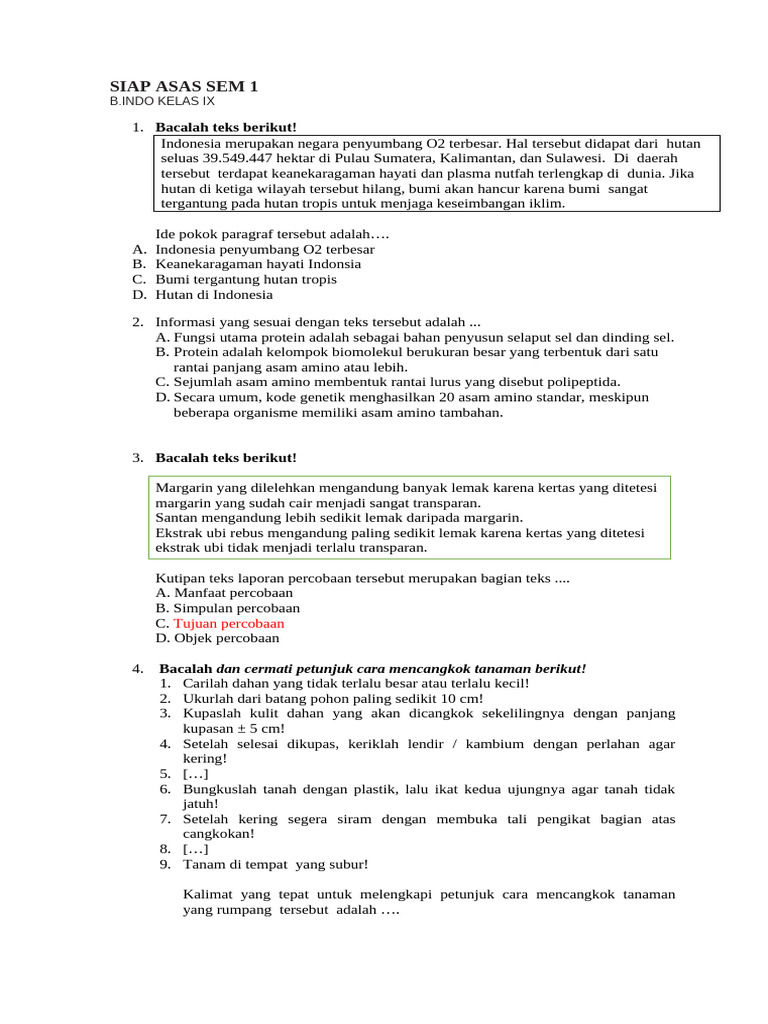 Siap Pas Kls 9 - Sem1.p3 - 24 | PDF