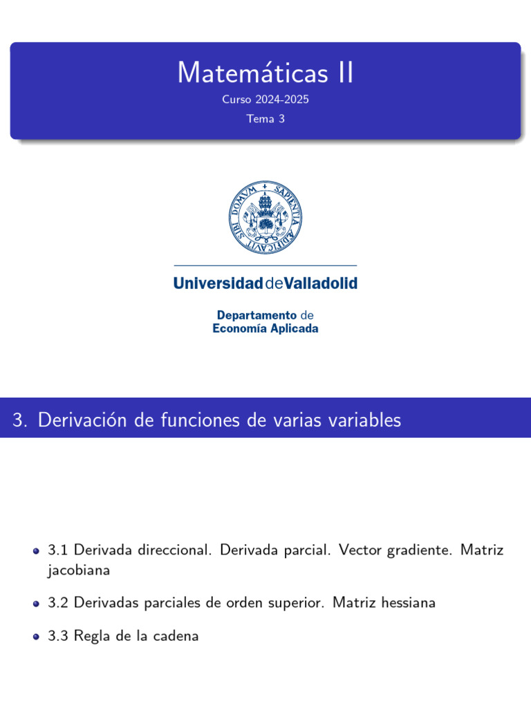Tema3 matematicas 2 | PDF | Función (Matemáticas) | Derivado