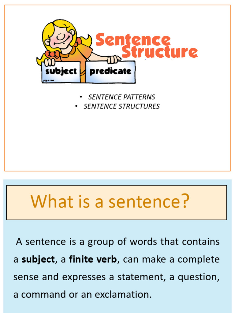 THE ENGLISH SENTENCE | PDF | Verb | Semantics