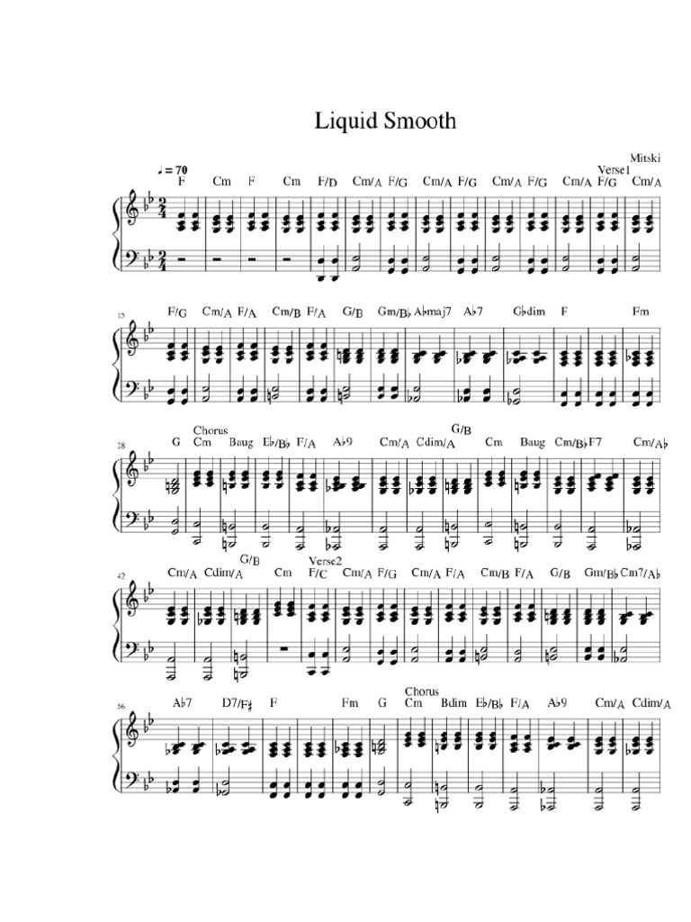 Liquid Smooth Sheet Music PDF | PDF