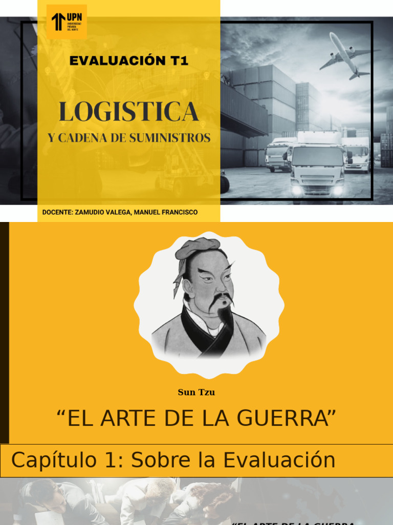 t1 - Logistica y Cadena de Suministro 1 | PDF | Logística | El arte de la guerra