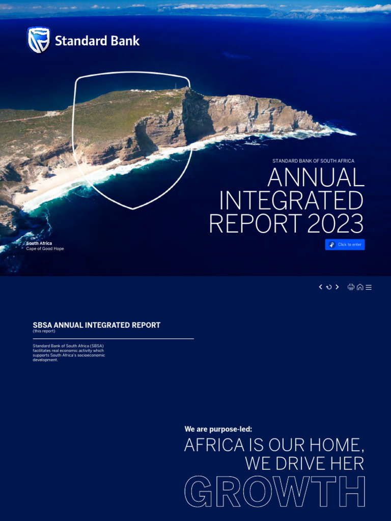 SBSA Annual Integrated Report 2023 | PDF | Banks | Climate Resilience