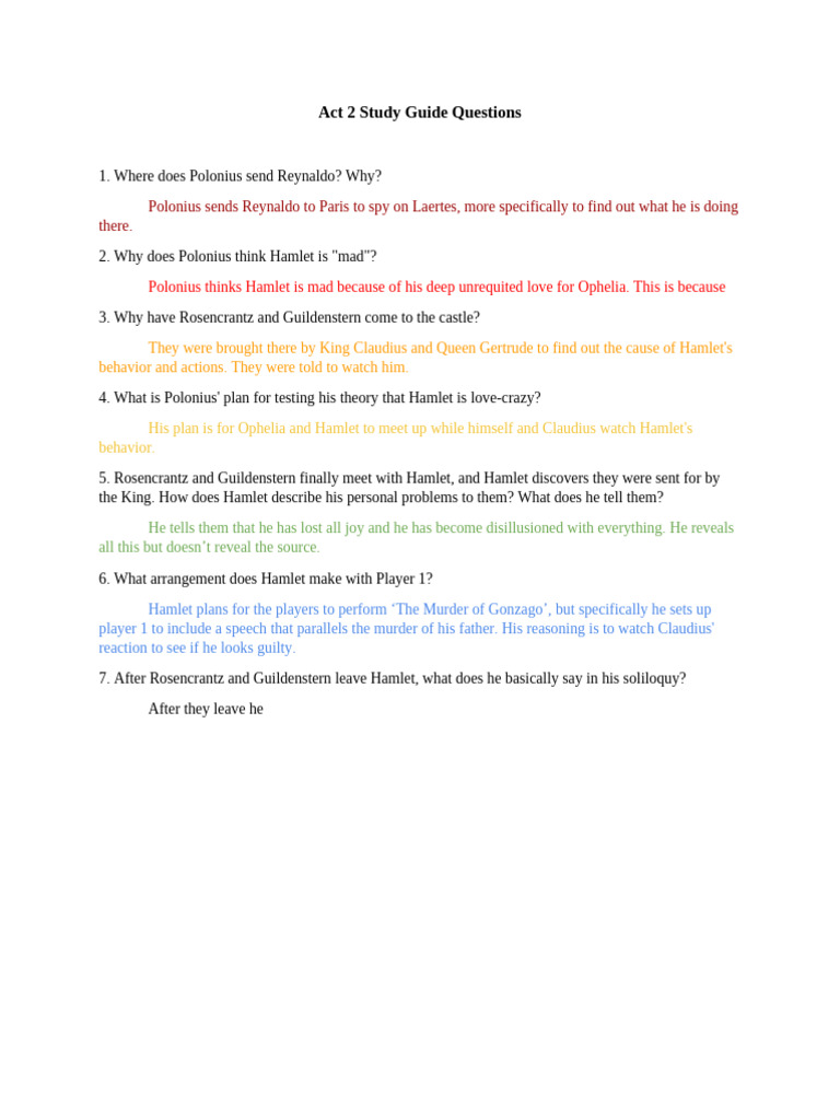 Act%202%20study%20guide%20quesitons | PDF