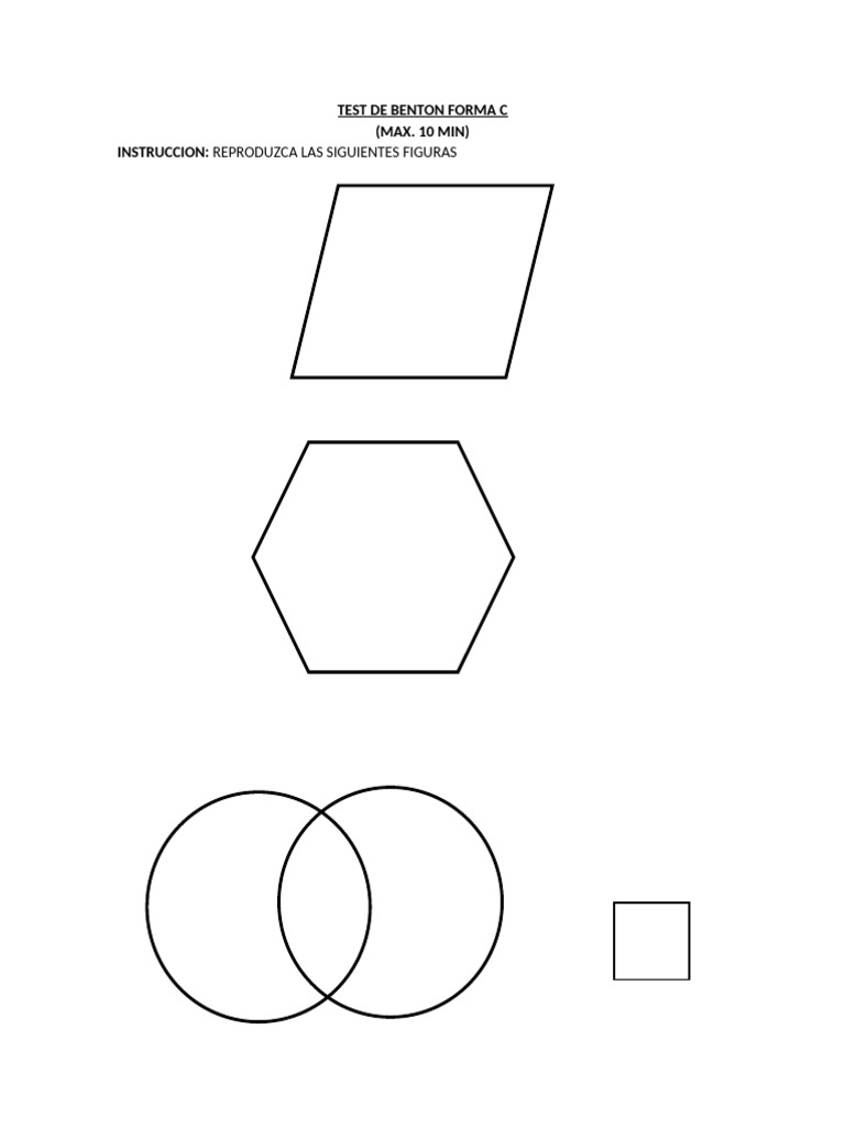 Test de Benton y Otis: Instrucciones y Ejemplos | PDF