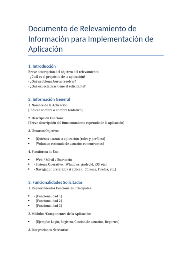 Relevamiento Informacion | PDF