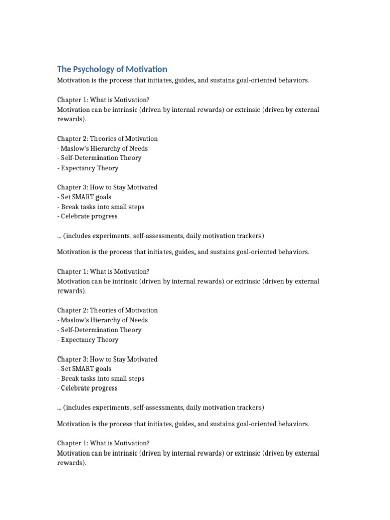 Understanding Motivation Theories | PDF | Motivational | Motivation