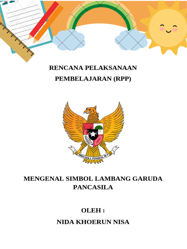 UTS RPP mengenal lambang garuda | PDF