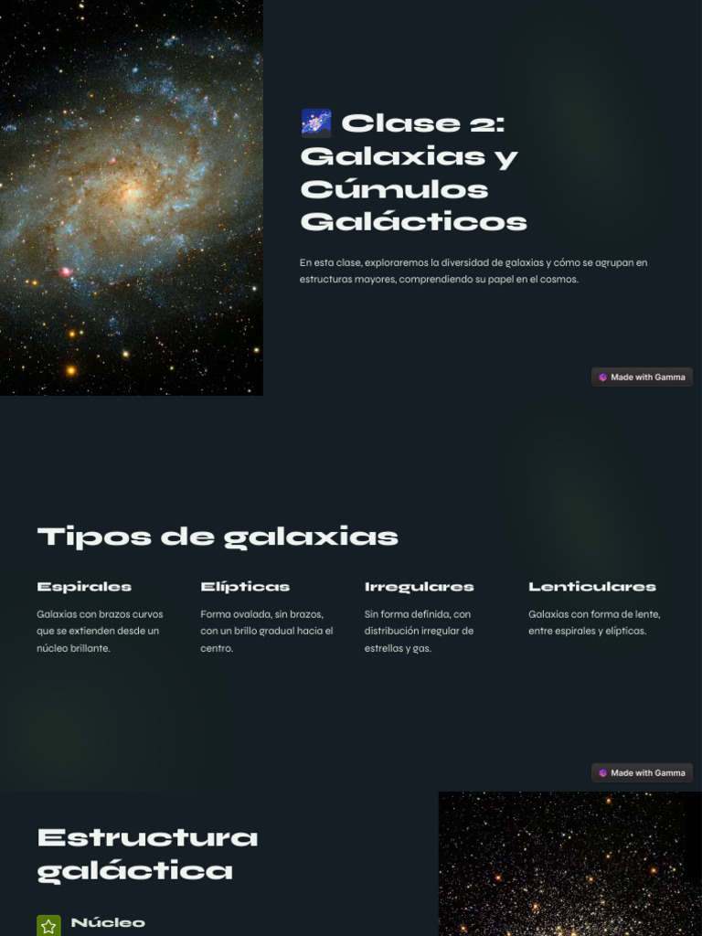 Clase-2-Galaxias-y-Cumulos-Galacticos | PDF | Galaxia | Estrellas