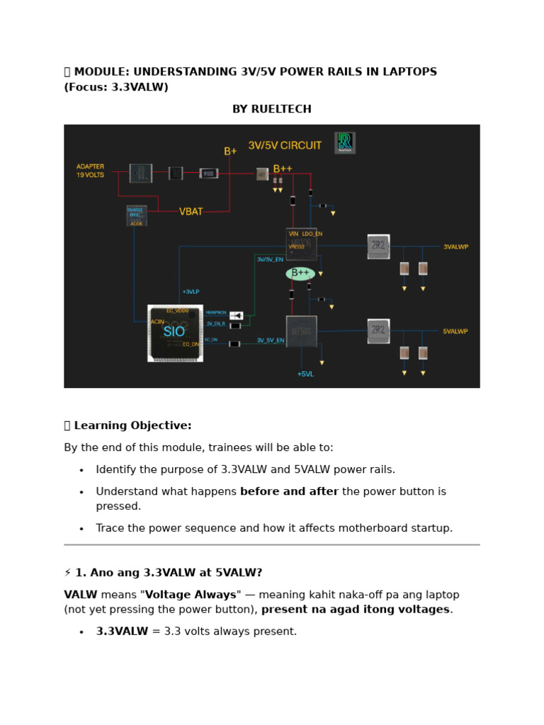 Latest Design 3V - 5V Laptop Circuit | PDF | Computer Architecture ...