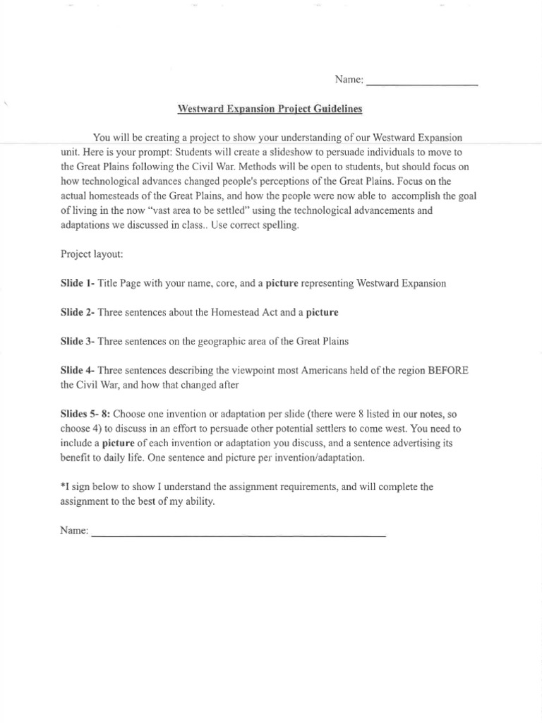 Westward Expansion | PDF