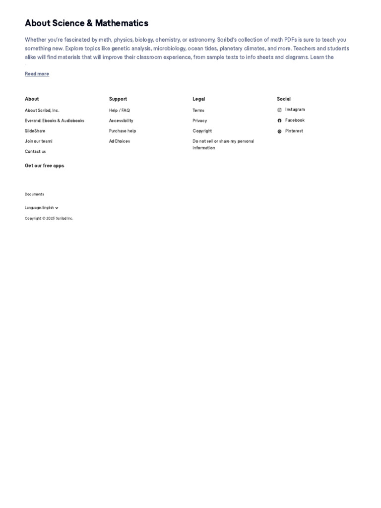 04 Science & Mathematics Documents & PDFs - Scribd | PDF
