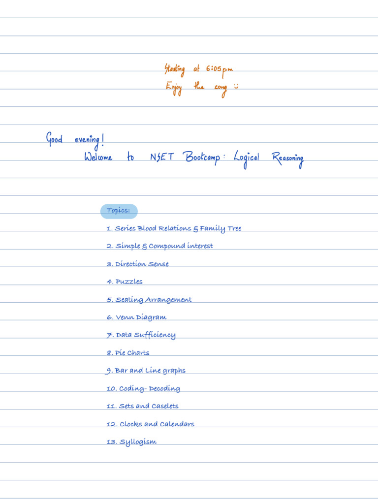 Logical Reasoning Batch 1 Notes | PDF | Matrix (Mathematics) | Economic ...