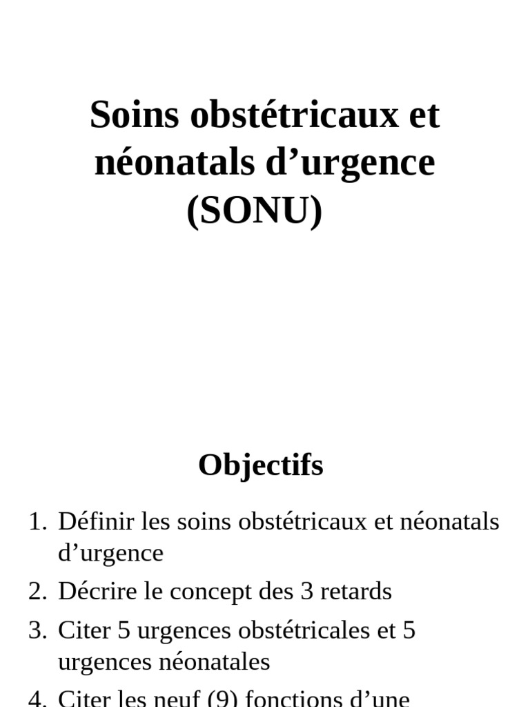 Sonu | PDF | Grossesse | Accouchement