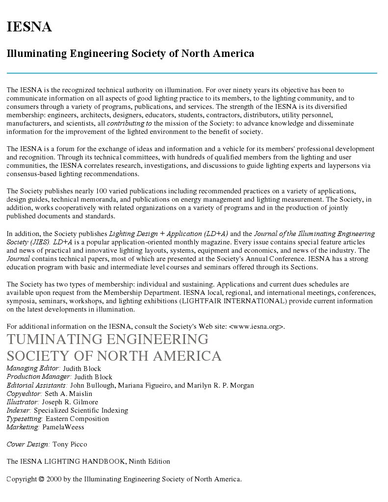 Iesna Lighting Education | National Education
