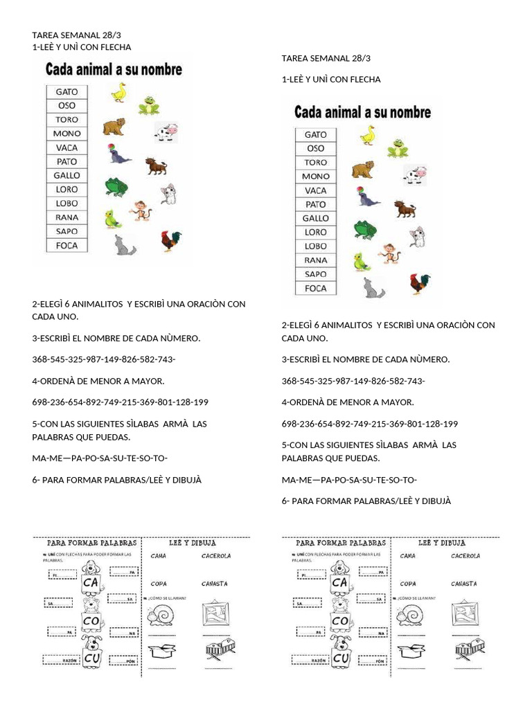 Tarea Semanal 28 | PDF