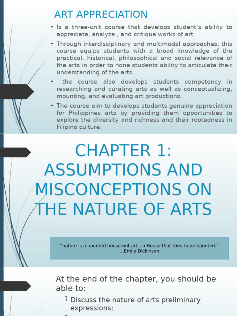 Art Appreciation Course Overview | PDF | Creativity | Humanities