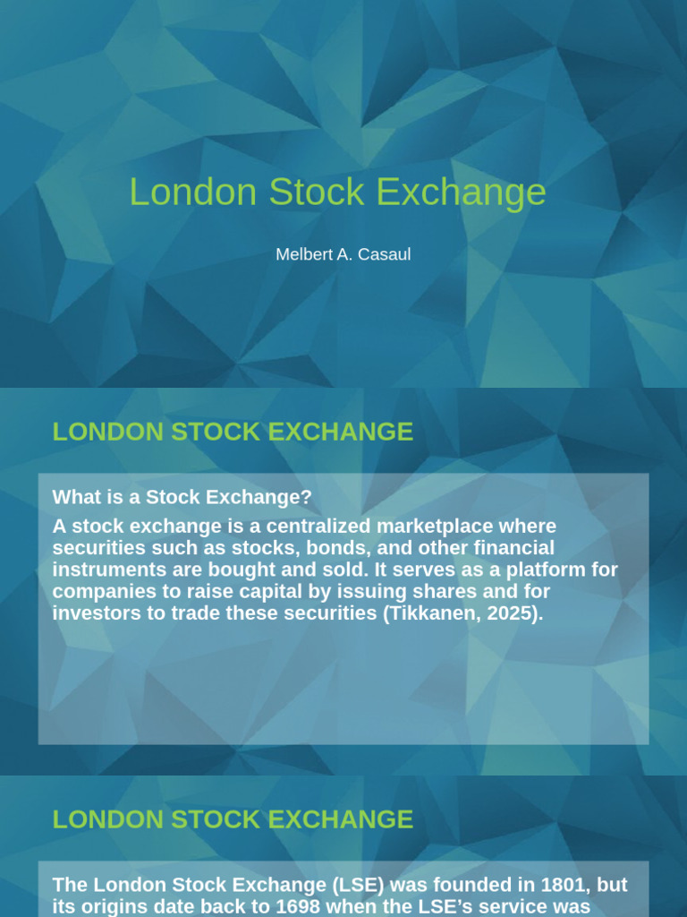 Overview of the London Stock Exchange | PDF | London Stock Exchange ...
