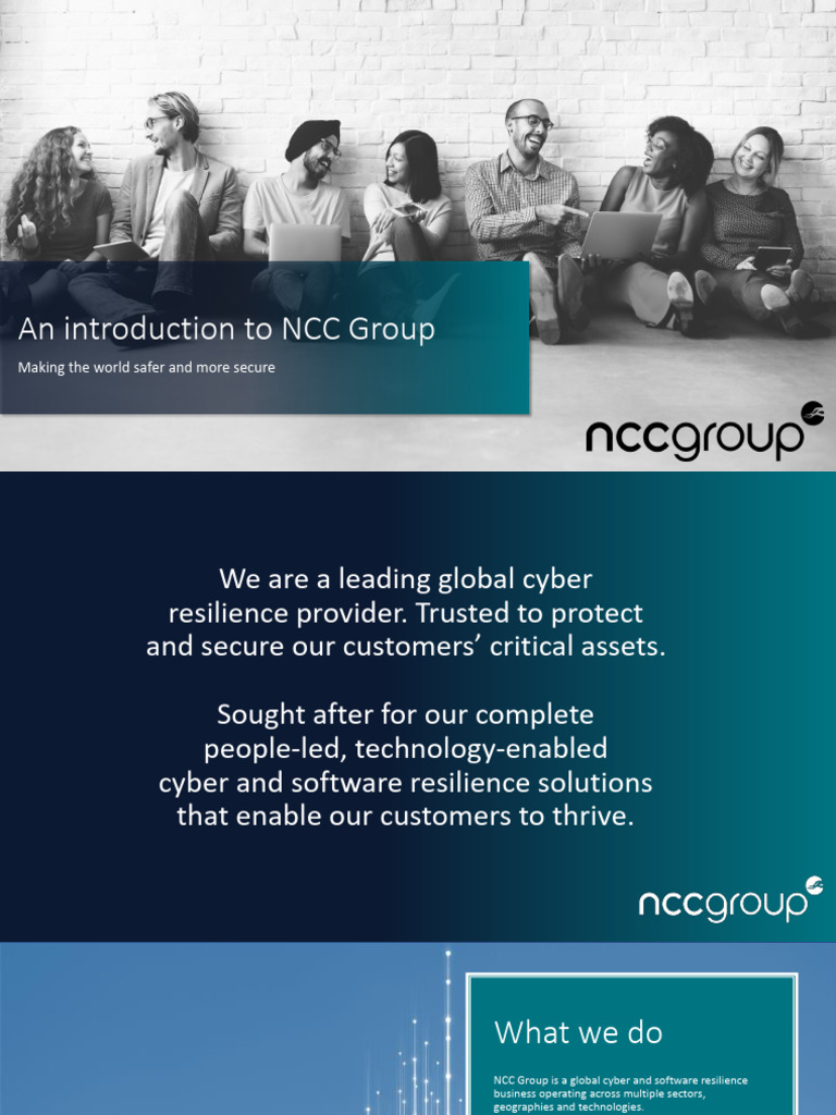 Week 17 (12 - 03) - NCC Group and Careers in Cyber-2 | PDF | Computer ...
