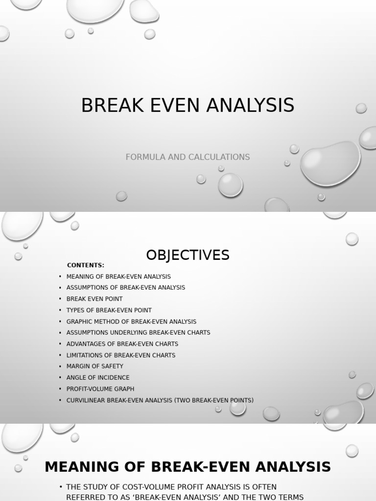BreakEven Analysis And Leverage | PDF | Leverage (Finance) | Depreciation