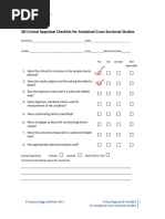 JBI Critical Appraisal Checklist | PDF | Randomized Controlled Trial ...