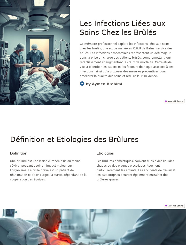 Les Infections Liees Aux Soins Chez Les Brules | PDF | Brûlure | Infection