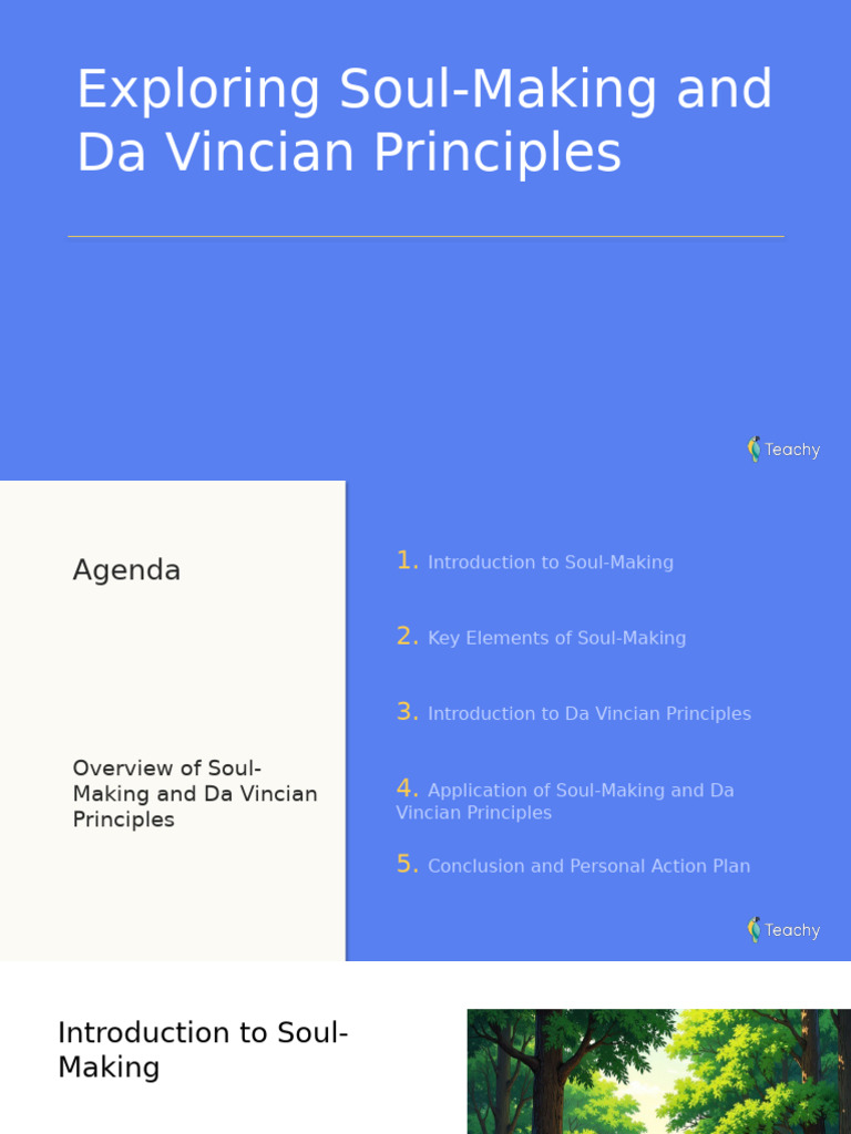 Slide - Exploring Soul-Making and Da Vincian Principles | PDF ...