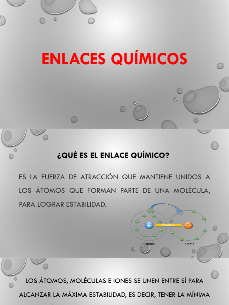Enlaces Químicos y Simbología de Lewis | PDF | Enlace químico ...