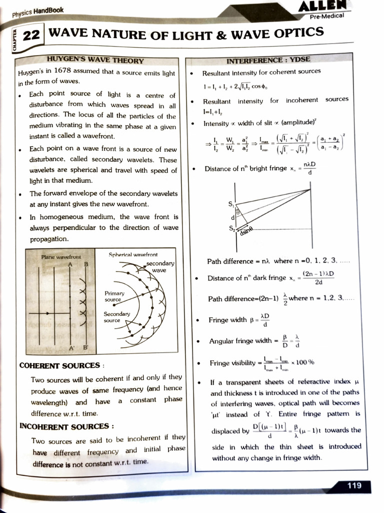 Wave Optics | PDF | Coherence (Physics) | Light