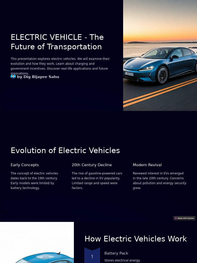 ELECTRIC VEHICLE The Future of Transportation | PDF | Electric Vehicle ...