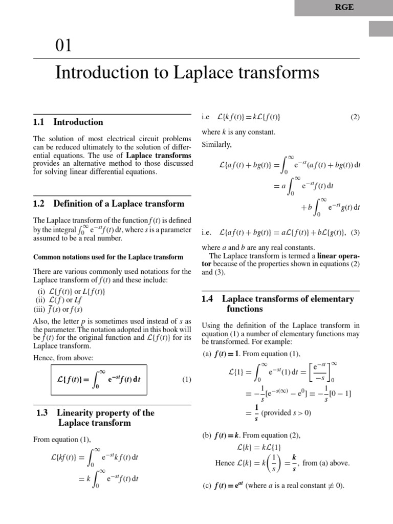 Advance Math Laplace | PDF | Laplace Transform | Mathematical Physics