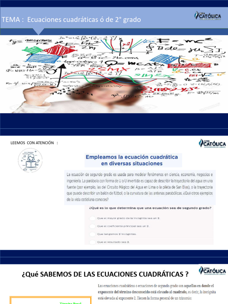 4° - Ec.-Cuadratica | PDF | Ecuaciones | Matemáticas